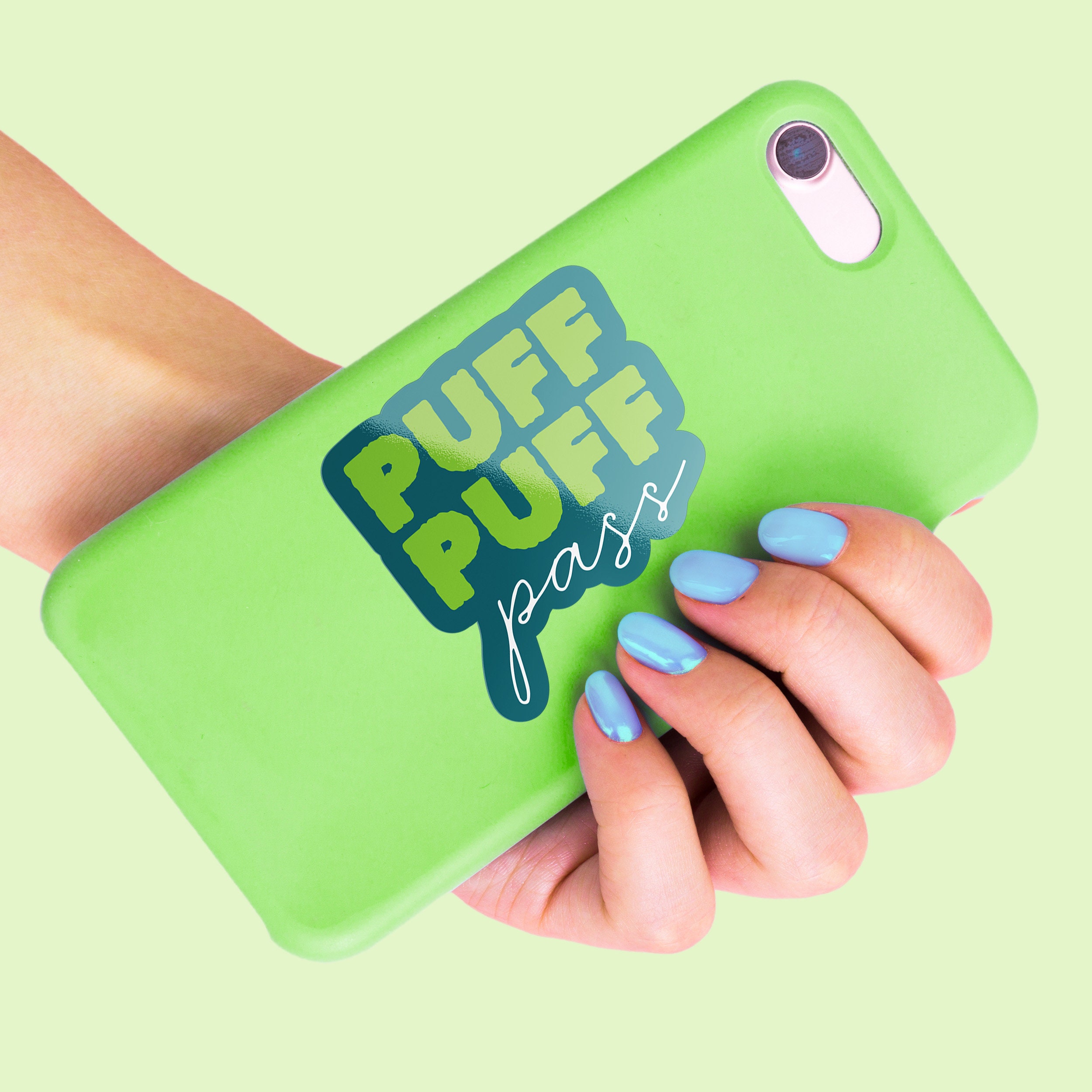 Puff Puff Pass Premium Vinyl Sticker Stoner Stickers | Etsy