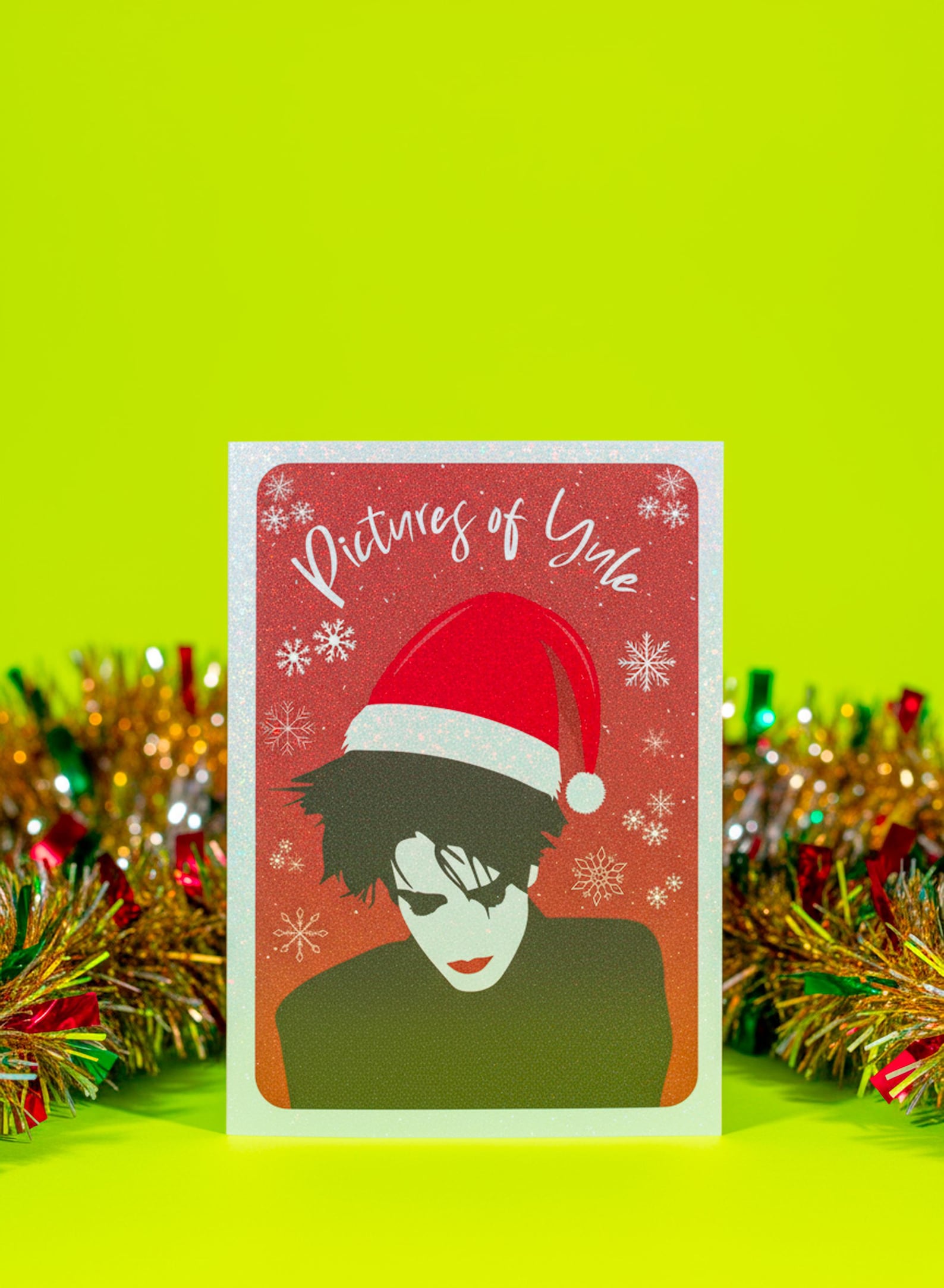 Goth Christmas Card, Robert Smith Fan Art, the Cure Holiday Greetings ...