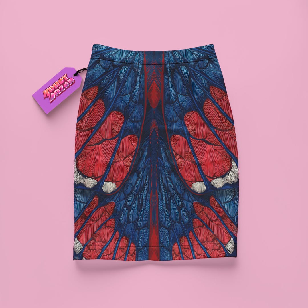 Monarch Butterfly Mini Skirt – Bodycon Animal Print, Festival Fashion ...