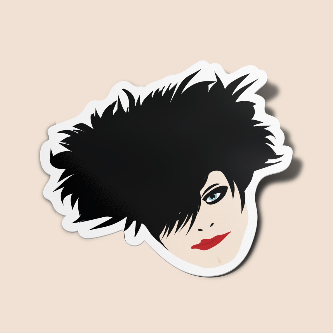 1980s Goth Premium Vinyl Sticker Robert Smith Glossy Laptop | Etsy