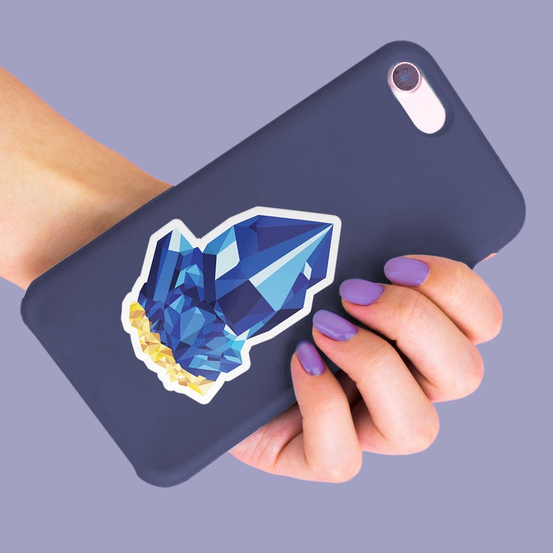 Blue Sapphire Crystal Premium Vinyl Sticker Gift for Virgo - Etsy