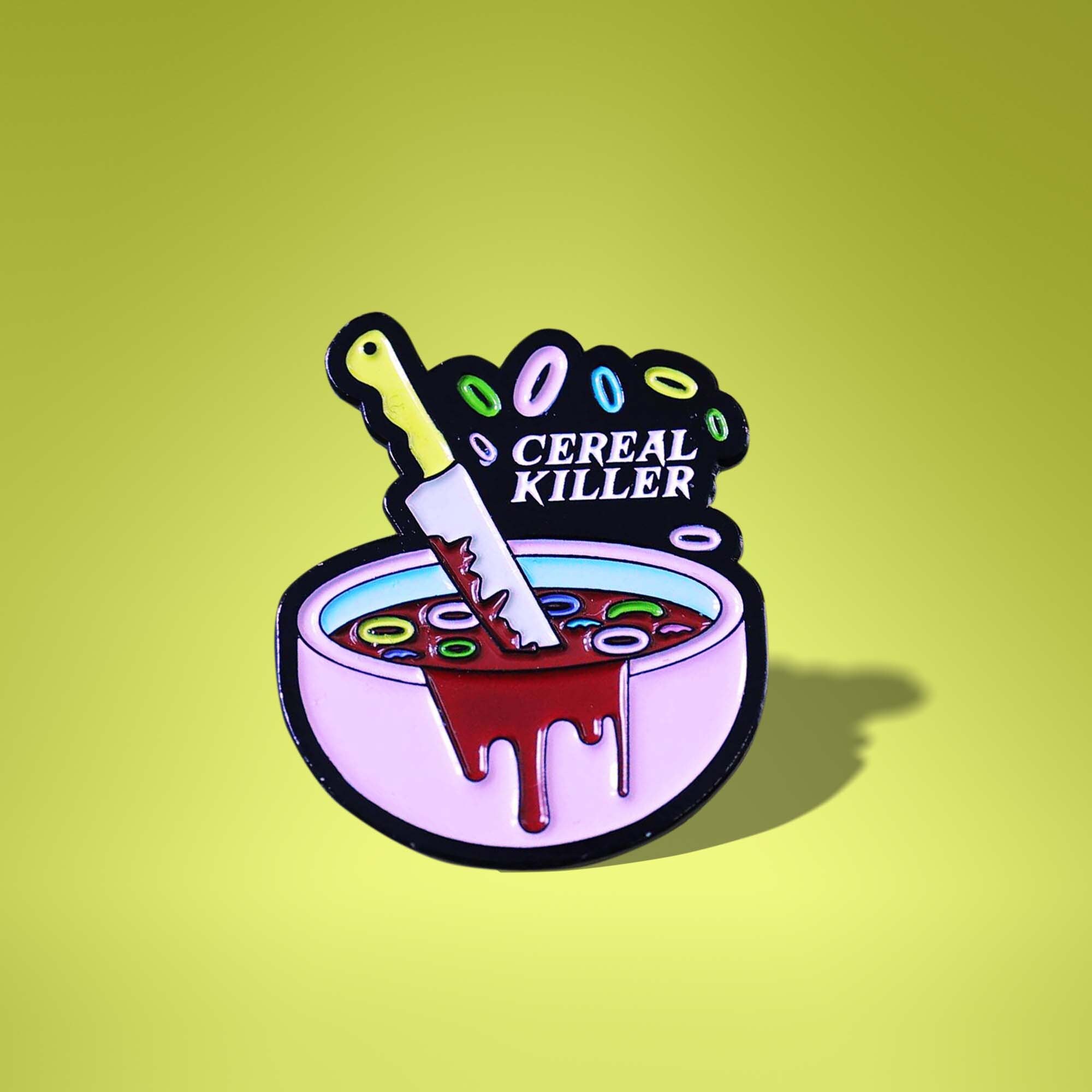 Cereal Killer Enamel Pin for Jackets Serial Killer Lapel Pin - Etsy