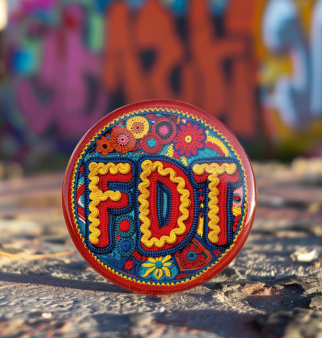 FDT Anti Trump Pin, Resistance Protest Button, Political Punk Badge ...