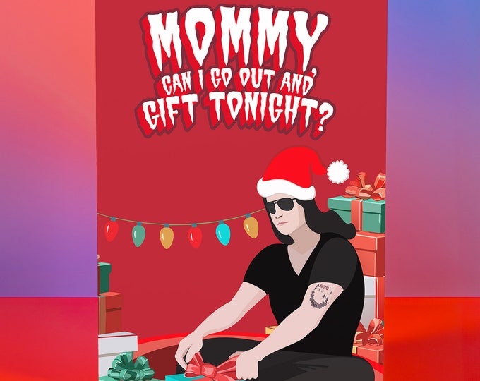Goth Christmas Card, Robert Smith Fan Art, the Cure Holiday Greetings ...