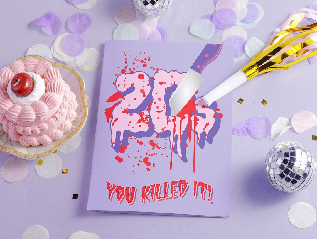 RIP Twenties 30th Birthday Card, Gothic True Crime Humor - Etsy