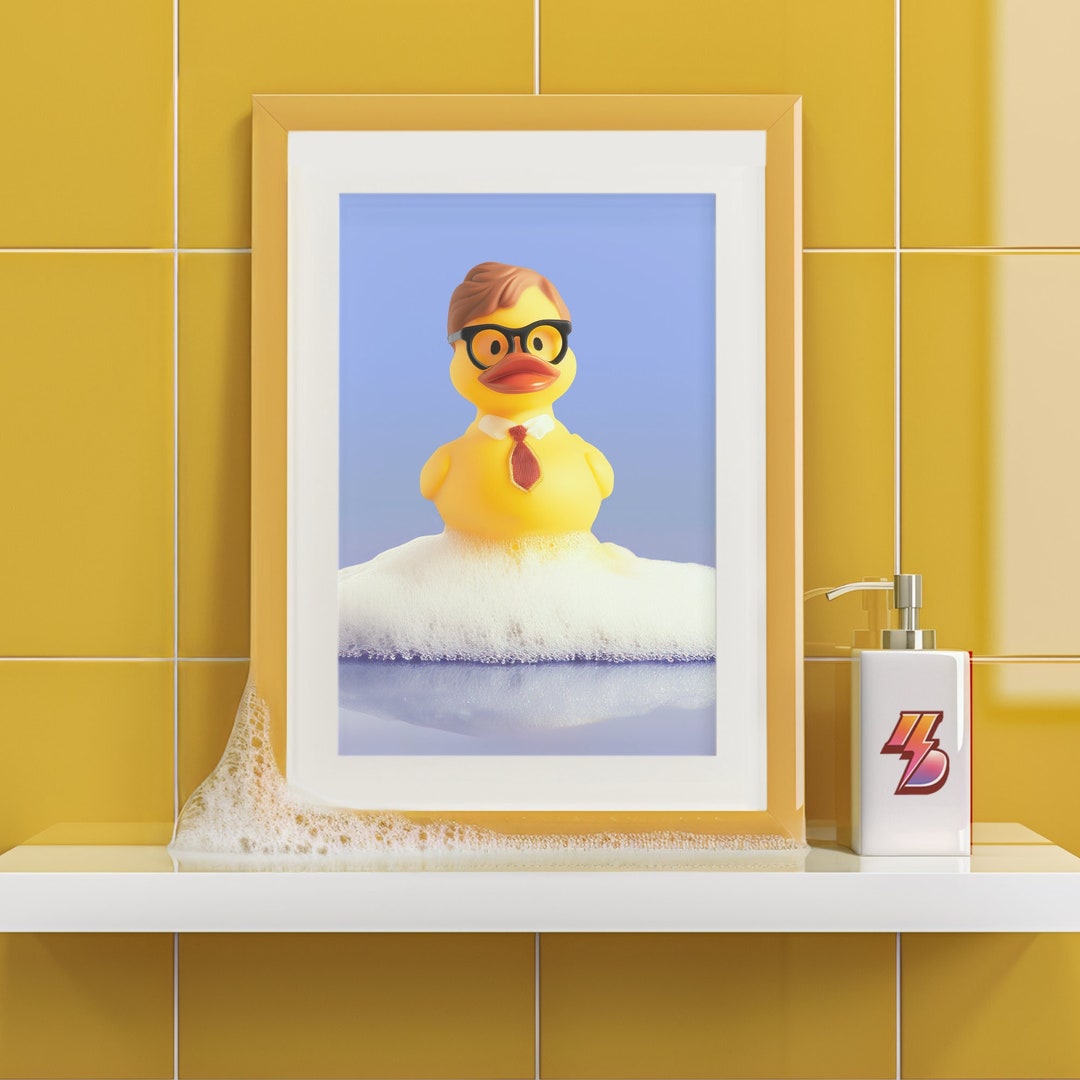 Dwight Schrute Rubber Ducky Art, Premium Bathroom Prints, Bathroom Wall ...