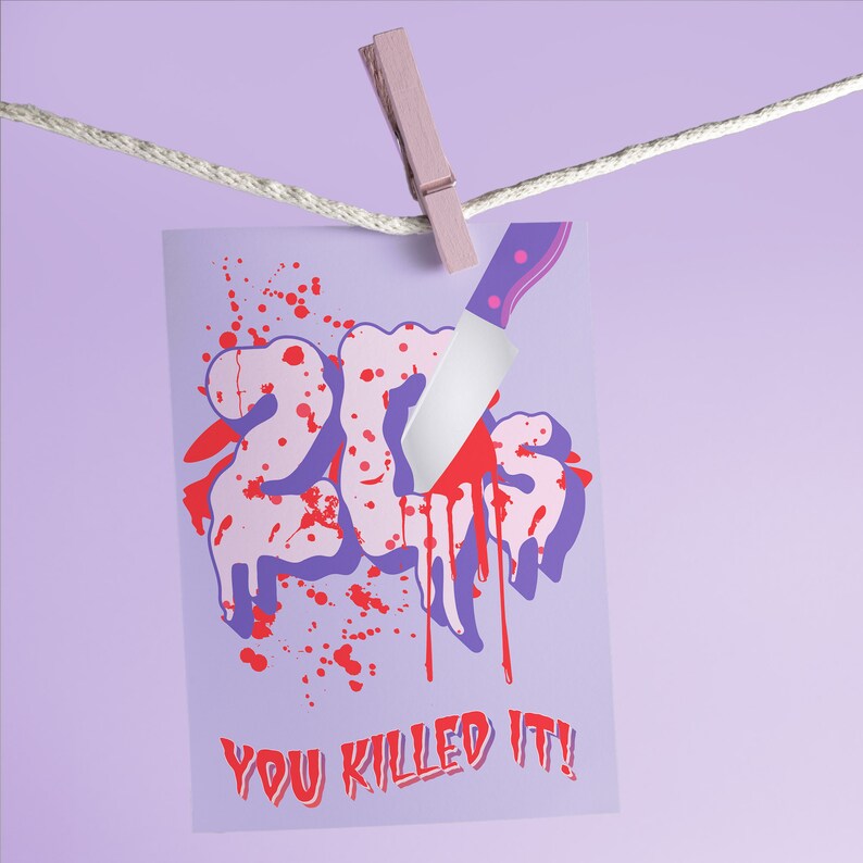 RIP Twenties 30th Birthday Card, Gothic True Crime Humor - Etsy
