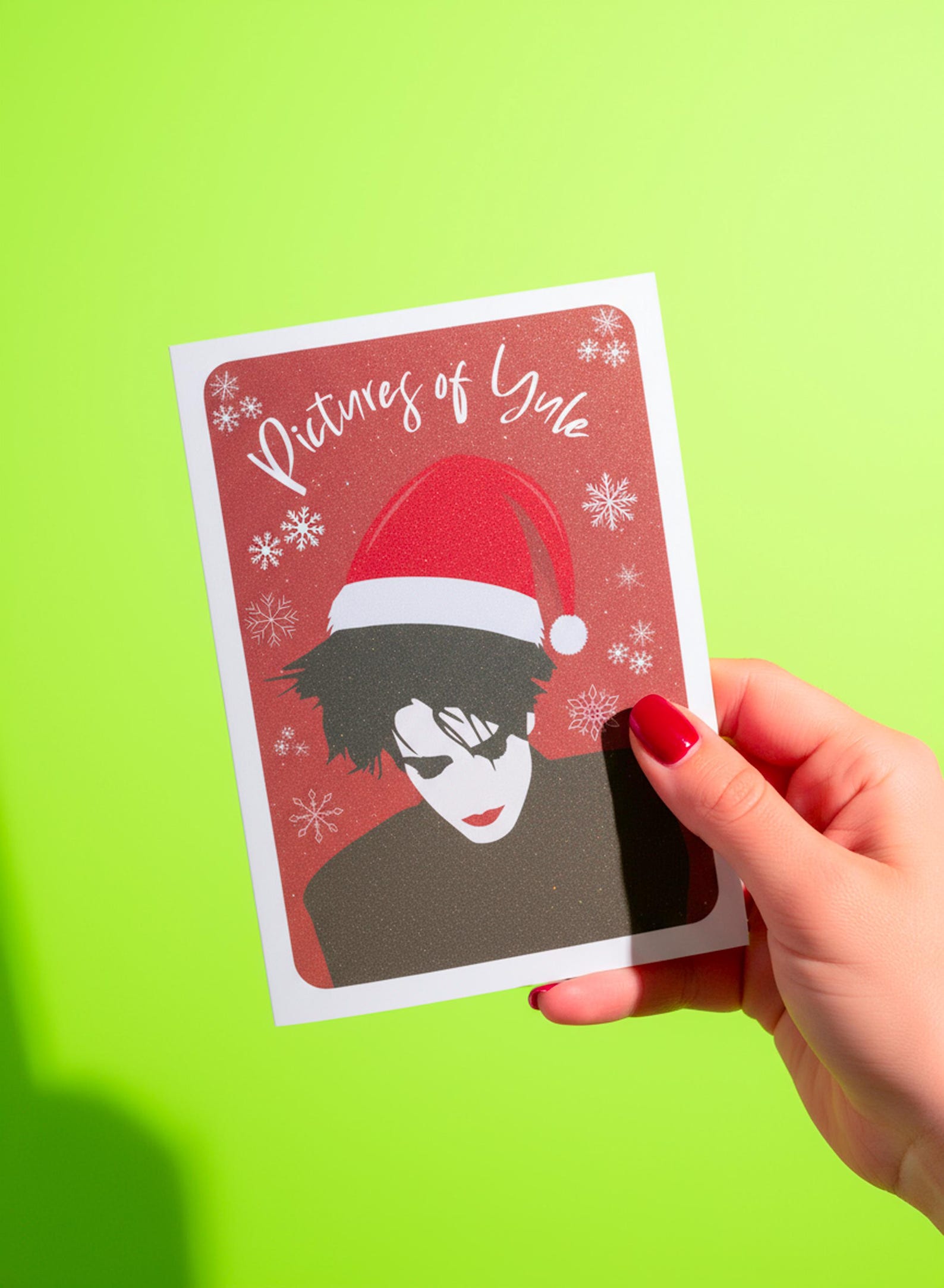Goth Christmas Card, Robert Smith Fan Art, the Cure Holiday Greetings ...