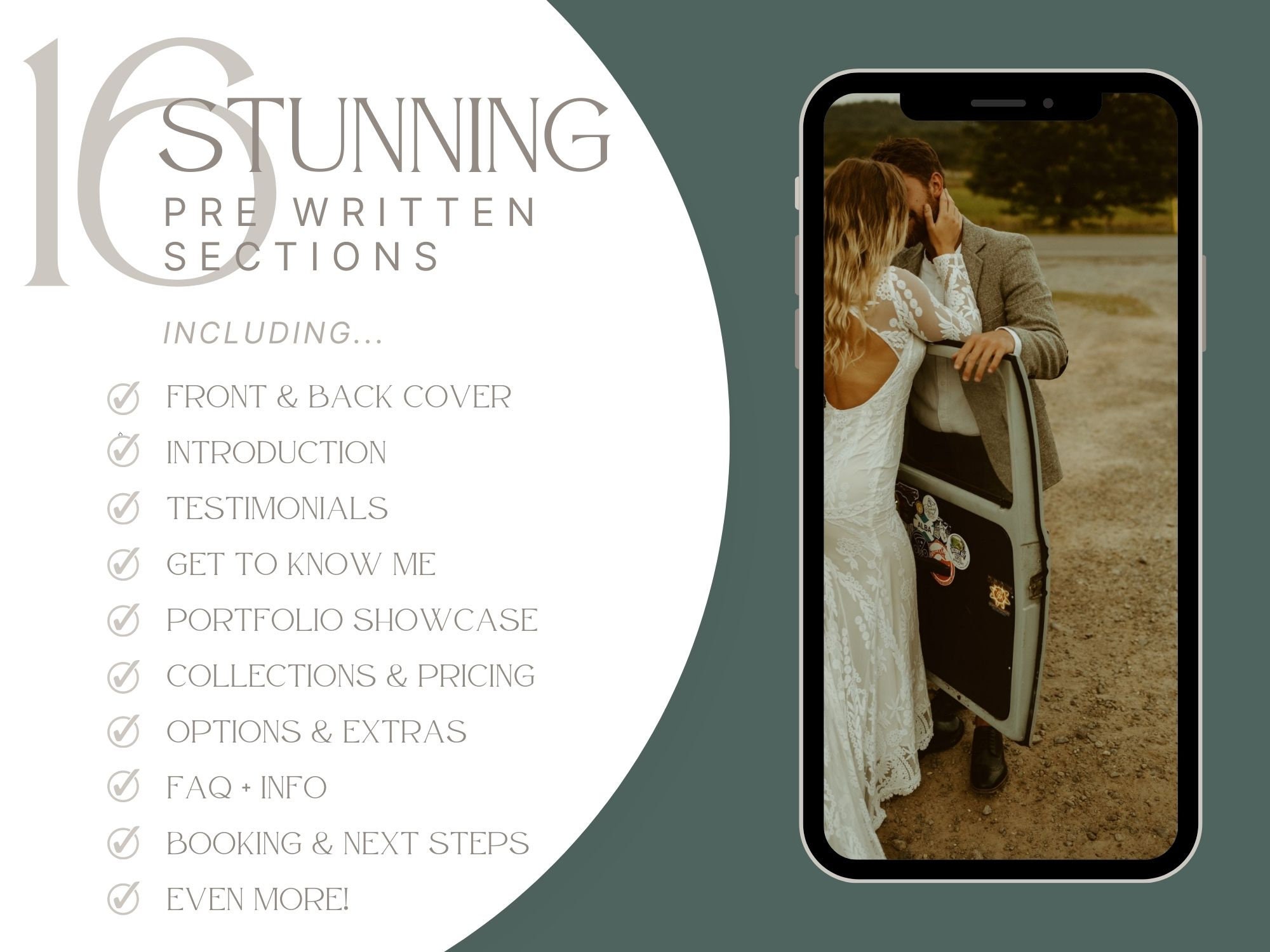 Teal Engagement Session Guide: Canva Template (digital Magazine PDF) - Etsy