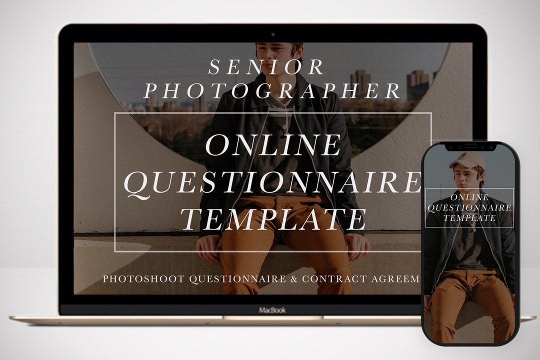 Senior Portrait Photography Questionnaire Template: Online Client Form ...