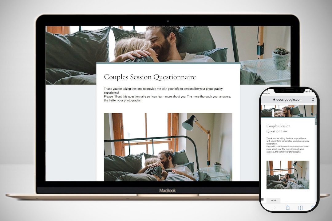 Couples Questionnaire Template! Engagement Session, Portrait ...