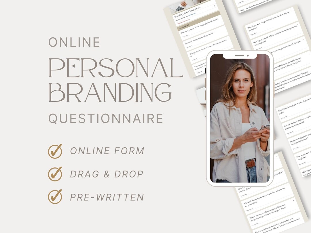Branding Photoshoot Questionnaire - Online Form Questionnaire, Personal ...