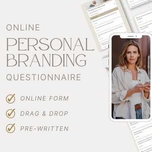 Branding Photoshoot Questionnaire - Online Form Questionnaire, Personal ...