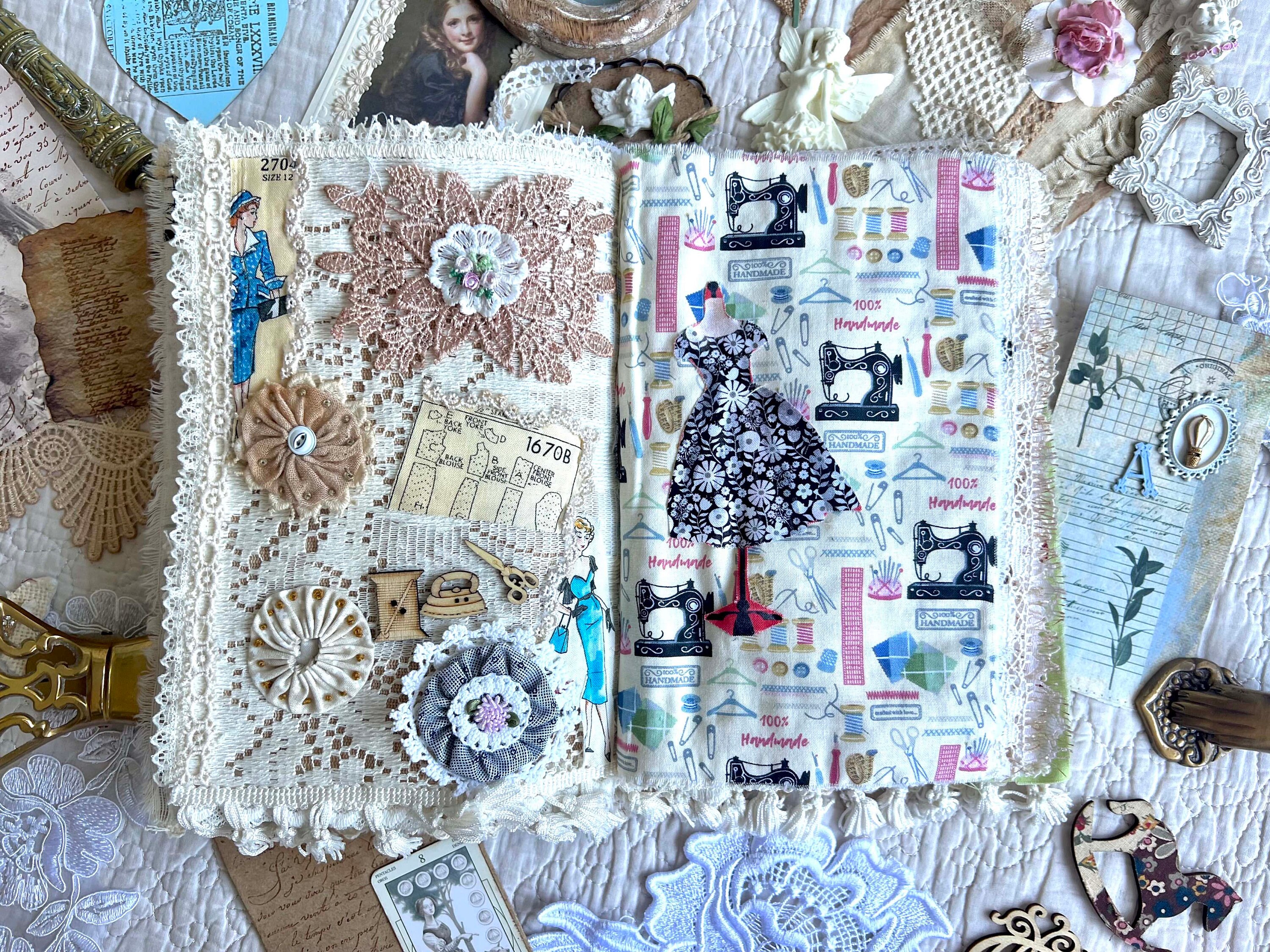 Junk Book Mixed Media Junk Journal, Rare Gift. Unique Gift, Junk ...