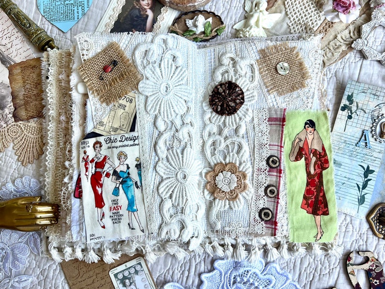 Junk Book Mixed Media Junk Journal Rare Gift. Unique Gift - Etsy