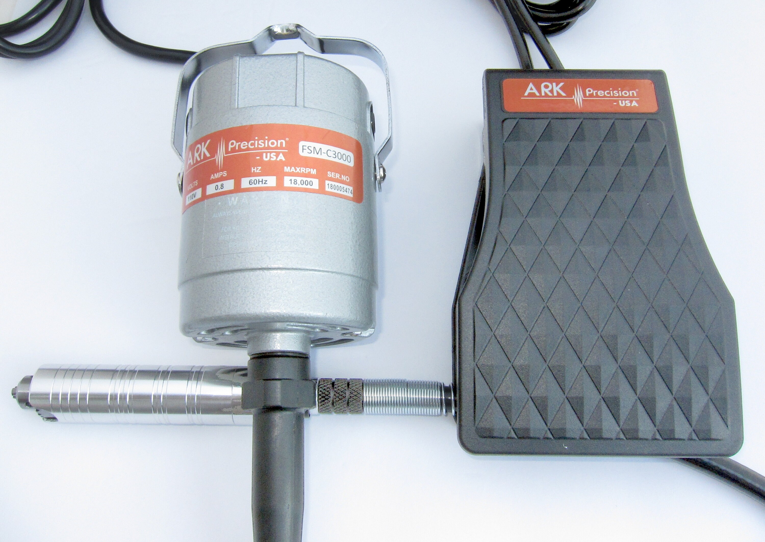 Flex Shaft Motor ARK Precision USA - Dbl Ball Bearing Reinforced Shaft ...