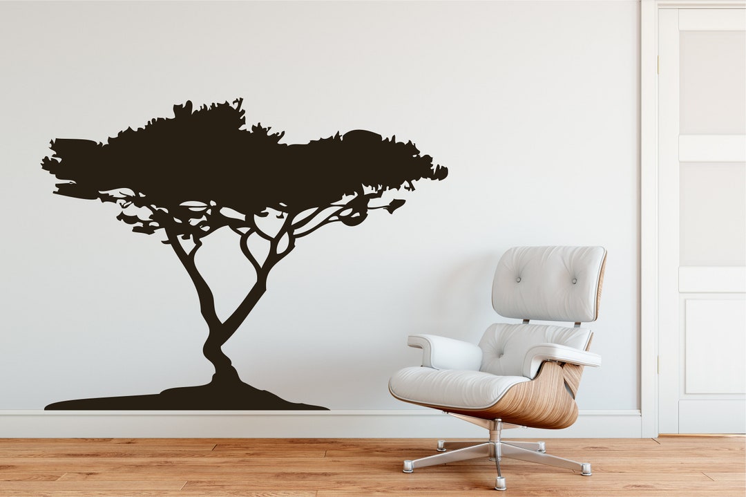 African Tree - Handmade Wall Decal - Etsy