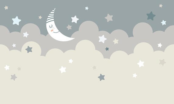 Sleepy Moon Wallpaper Kawaii Hoshi Care Bears Sweet Dreams Blue Moon