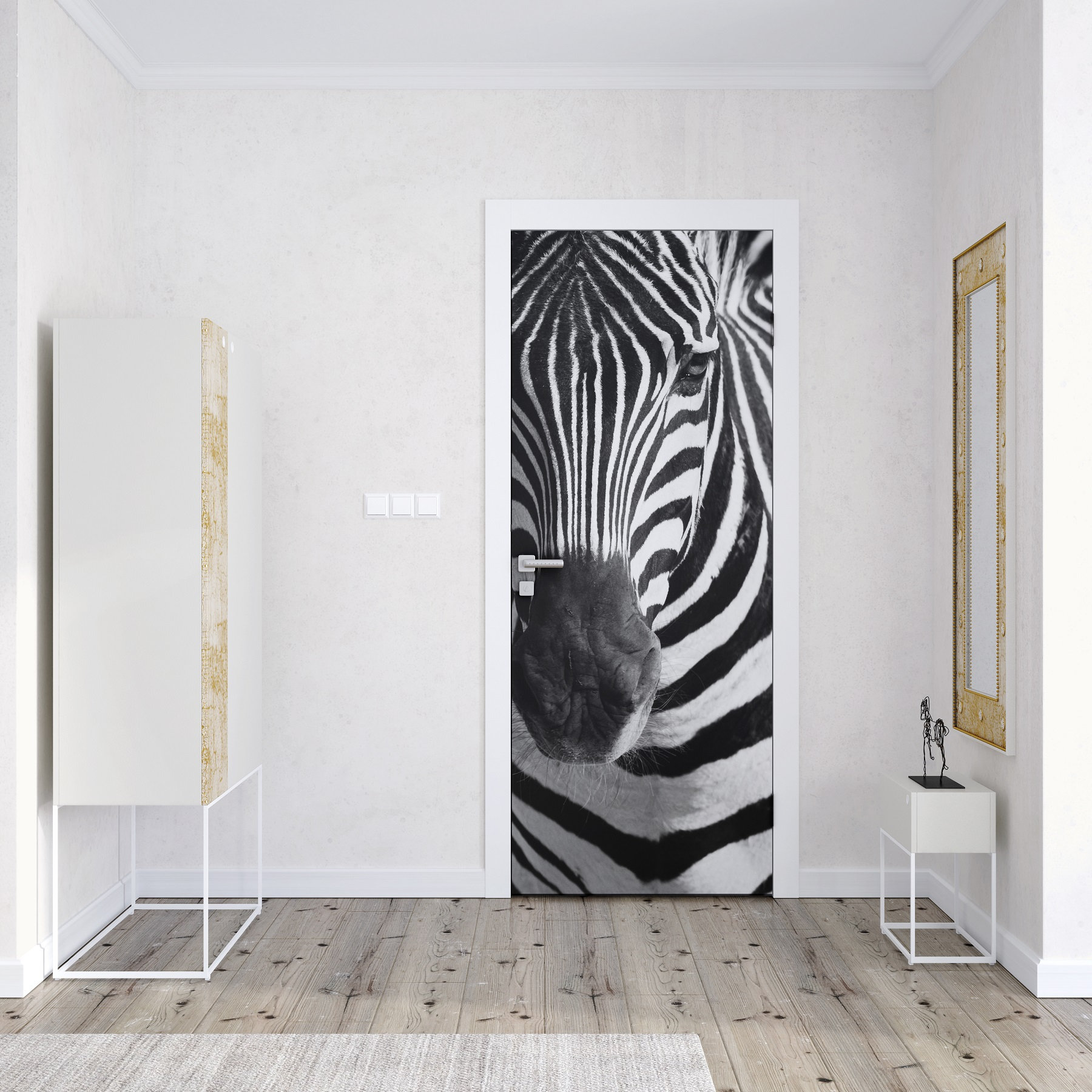 Zebra Door Covering Removable Peel and Stick Decals for Home - Etsy