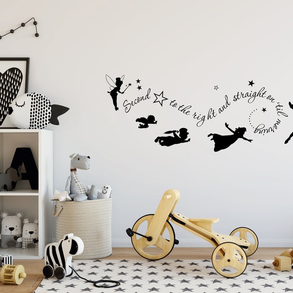Peter Pan Wall Decal - Etsy