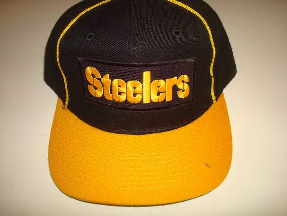 PITTSBURGH STEELERS 80S script Vintage Snapback h… - Gem