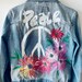 Hand Painted Adult Peace Jacket - Etsy