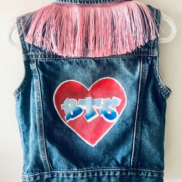 Hand Painted Bts Jacket - Etsy