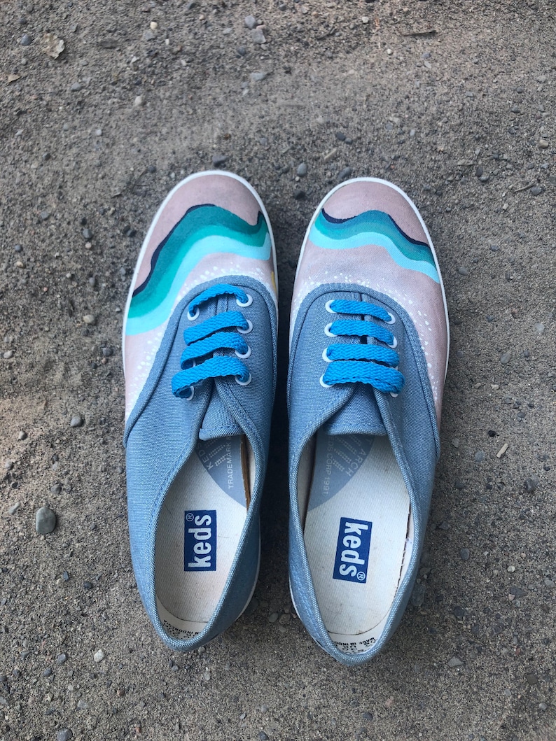 One of A Kind Hand Painted Womens KEDS Shoes - Etsy