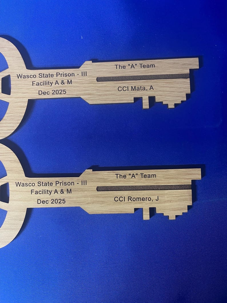 Personalized Laser Cut Wood Jail Key: Correctional Officer Gift - Etsy