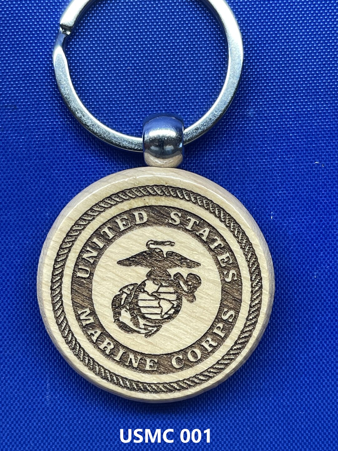 Engraved Wood Military Keychain: USMC Veteran Gift - Etsy