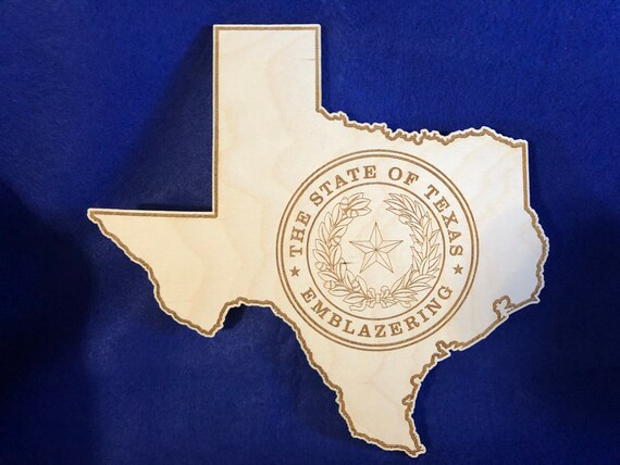 Texas Plaque With State Seal Personalized With Your | Etsy
