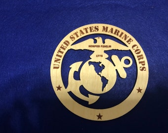 Marine corps plaque | Etsy