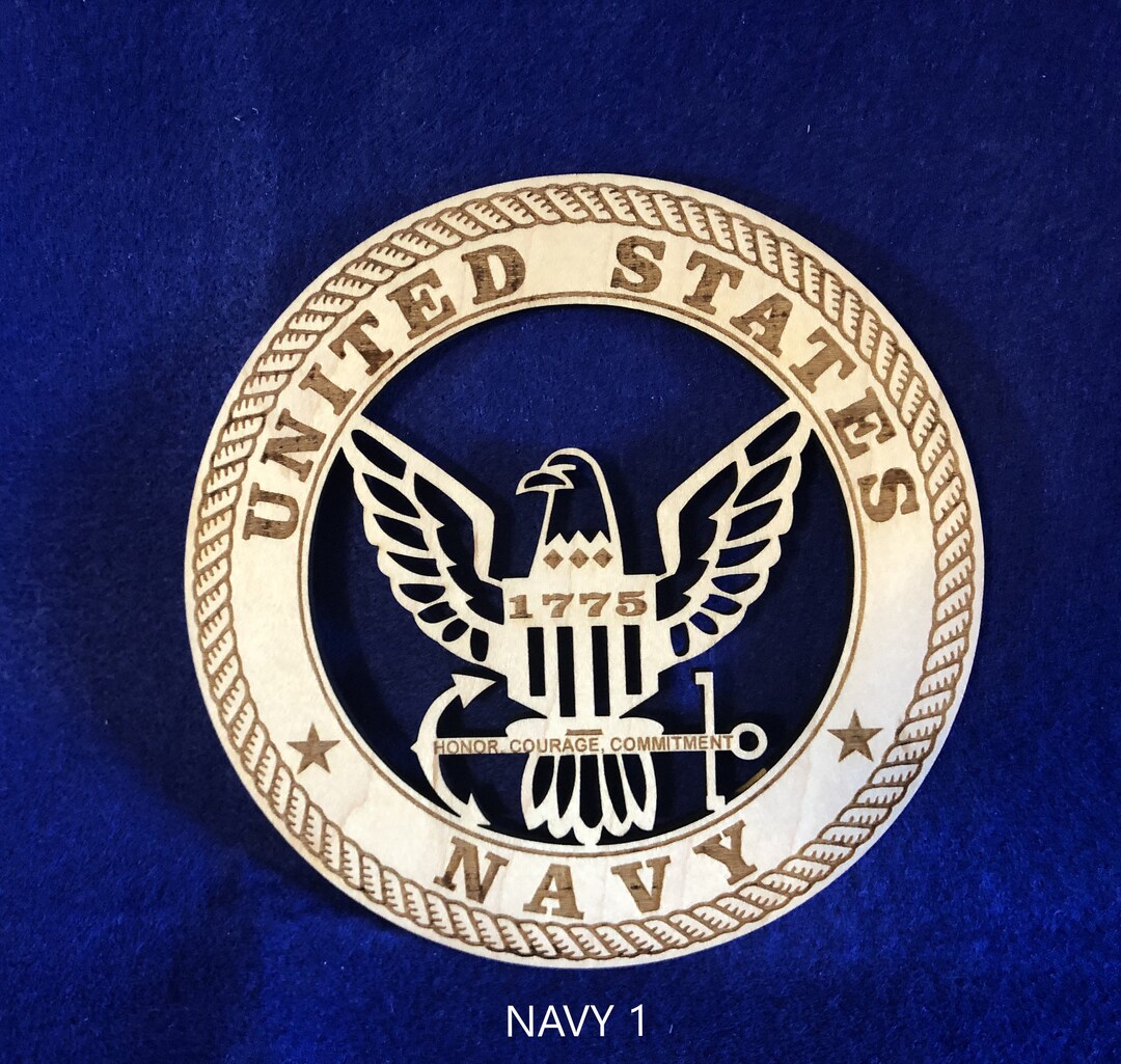 U.S. Navy Wooden Display Plaque 1/4 Inch Plywood Veteran - Etsy