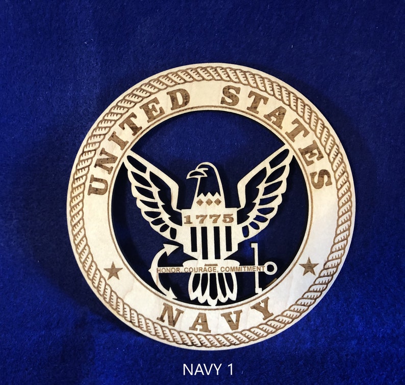 U.S. Navy Wooden Display Plaque 1/4 Inch Plywood Veteran - Etsy