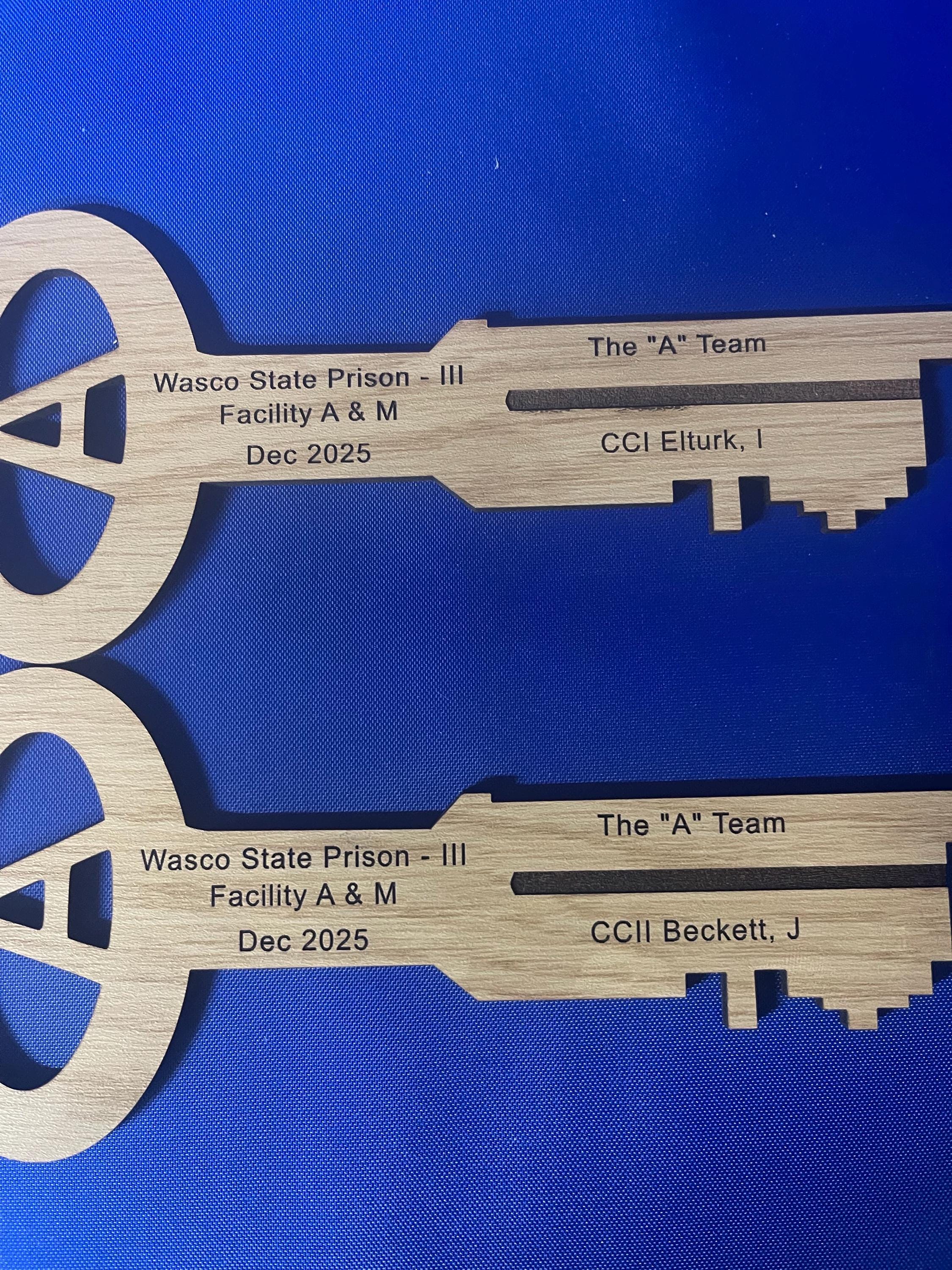 Personalized Laser Cut Wood Jail Key: Correctional Officer Gift - Etsy