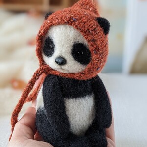 Needle Felted Panda Cub - Etsy