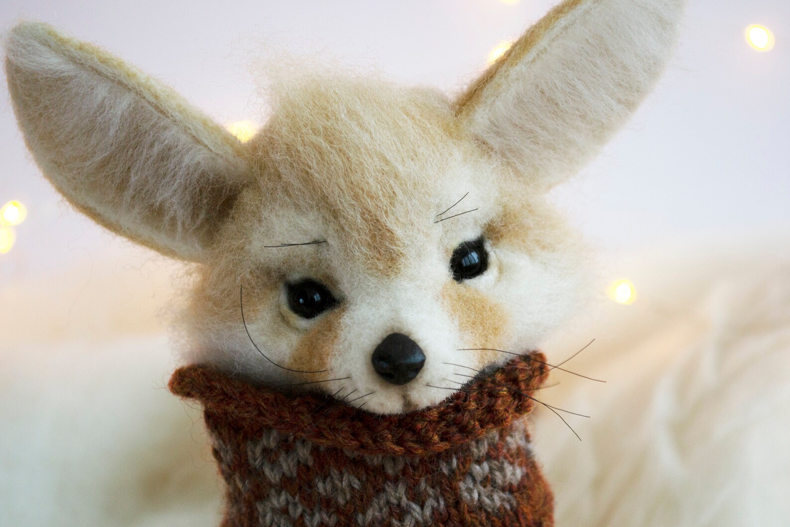 Needle Felted Realistic Fennec Fox Desert Fox - Etsy