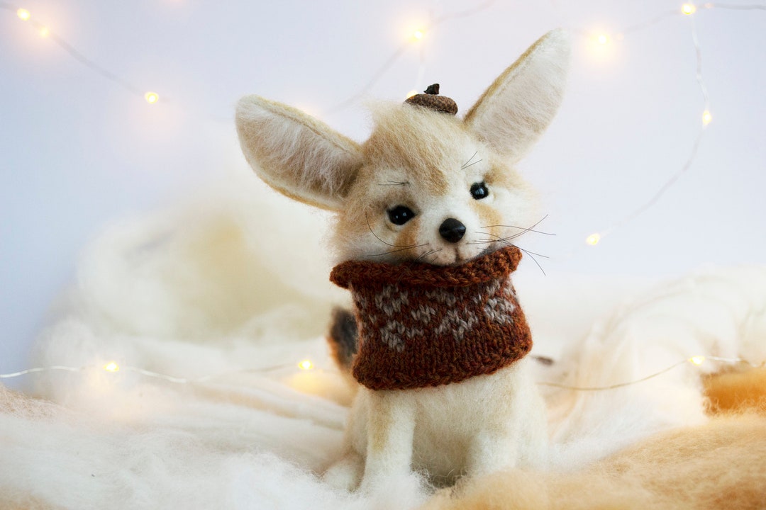 Needle Felted Realistic Fennec Fox Desert Fox - Etsy