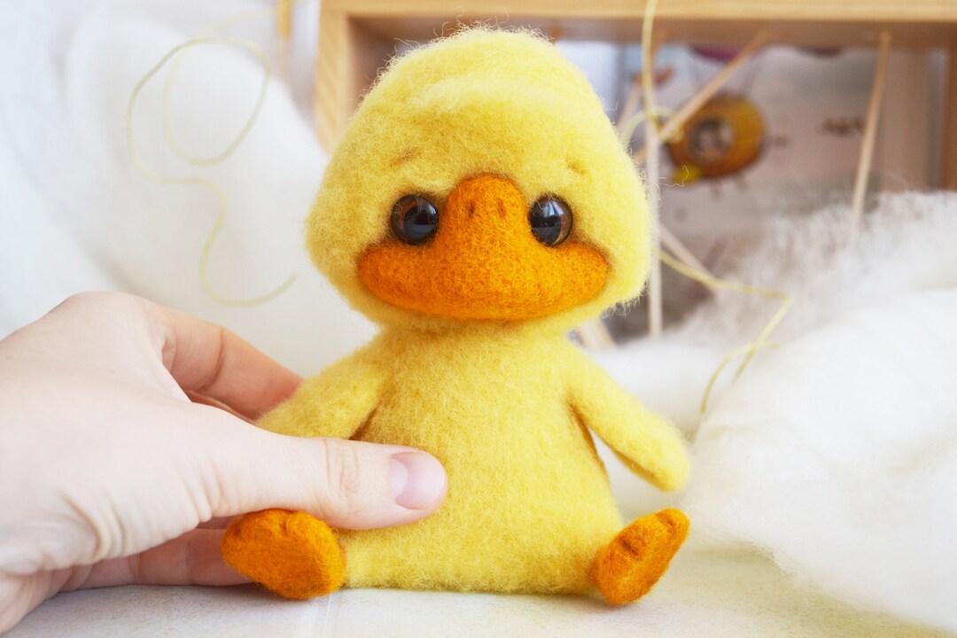 Needle Felted Duck Felt Duckling - Etsy