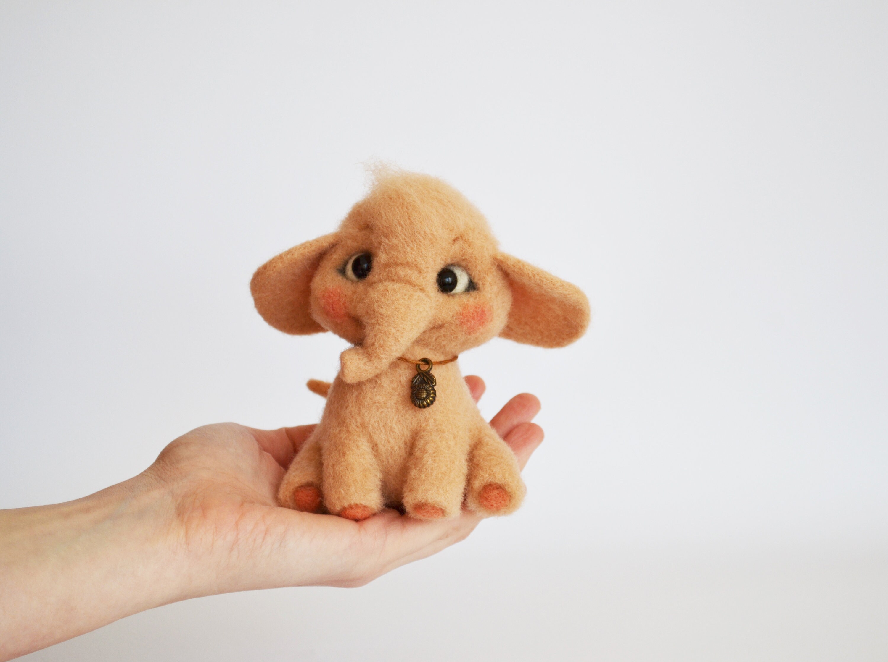 Needle Felted Elephant for Elephant Lovers - Etsy