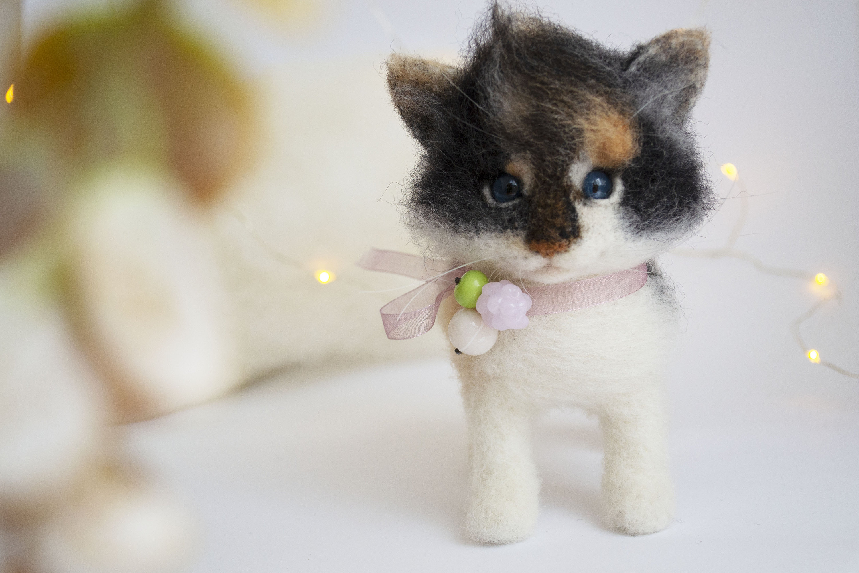 Realistic Calico Cat Needle Felted Cat - Etsy