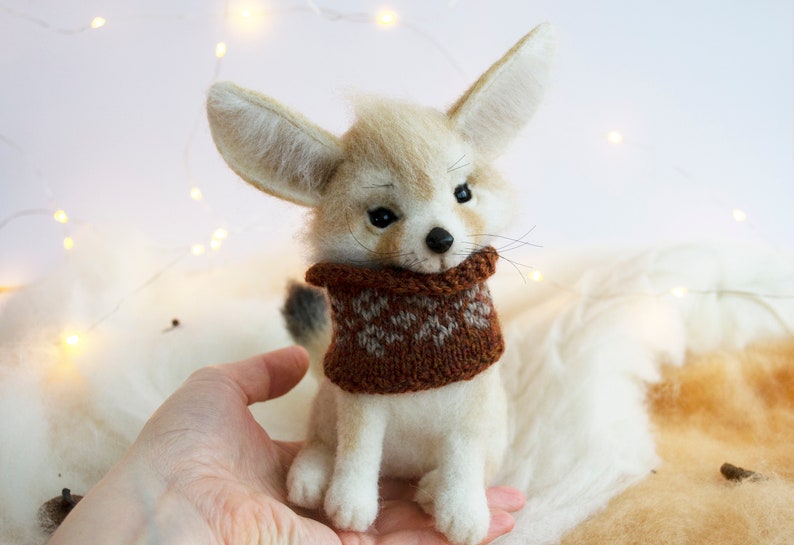 Needle Felted Realistic Fennec Fox Desert Fox - Etsy