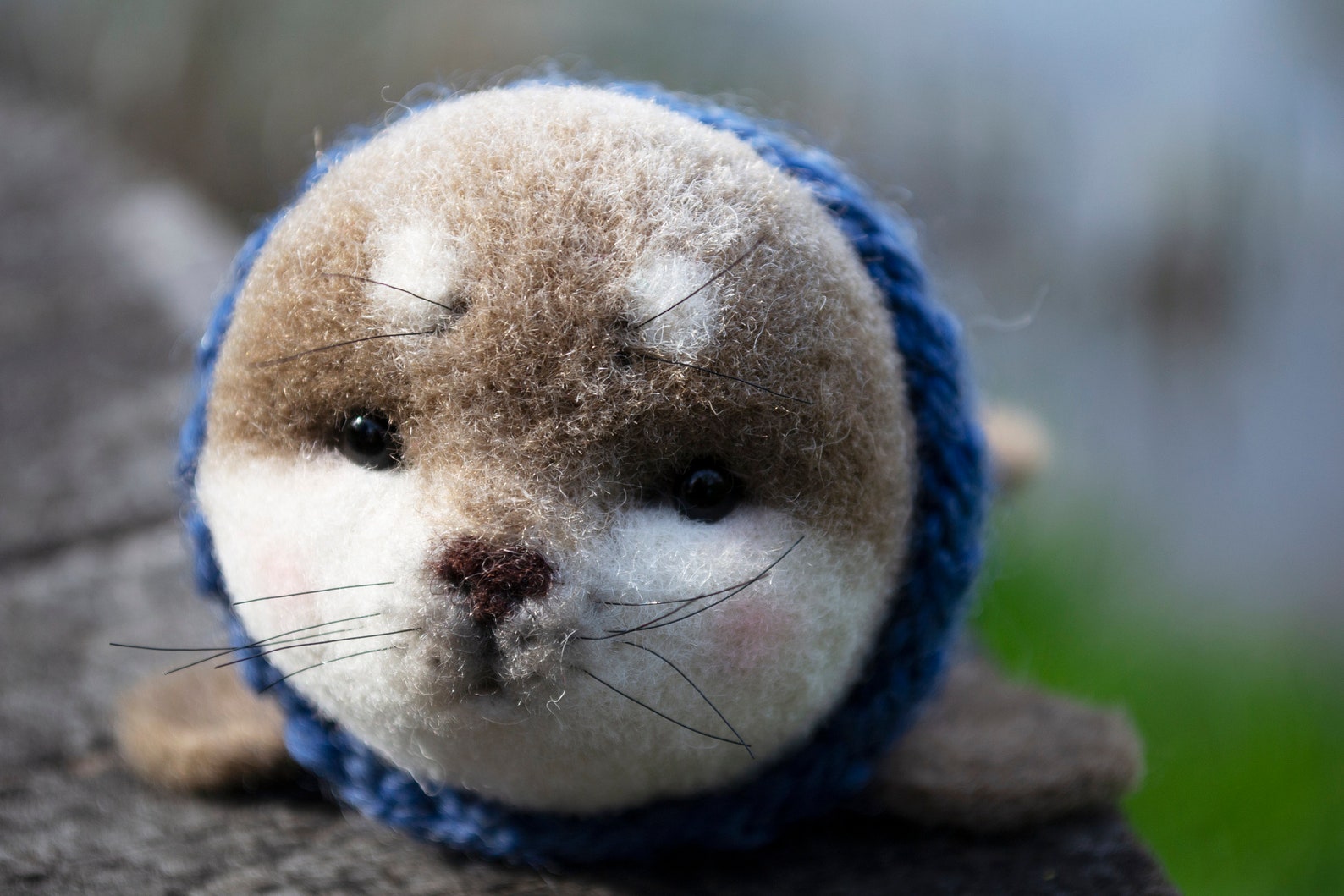 Needle Felted Seal Pup in Knitted Sweater - Etsy