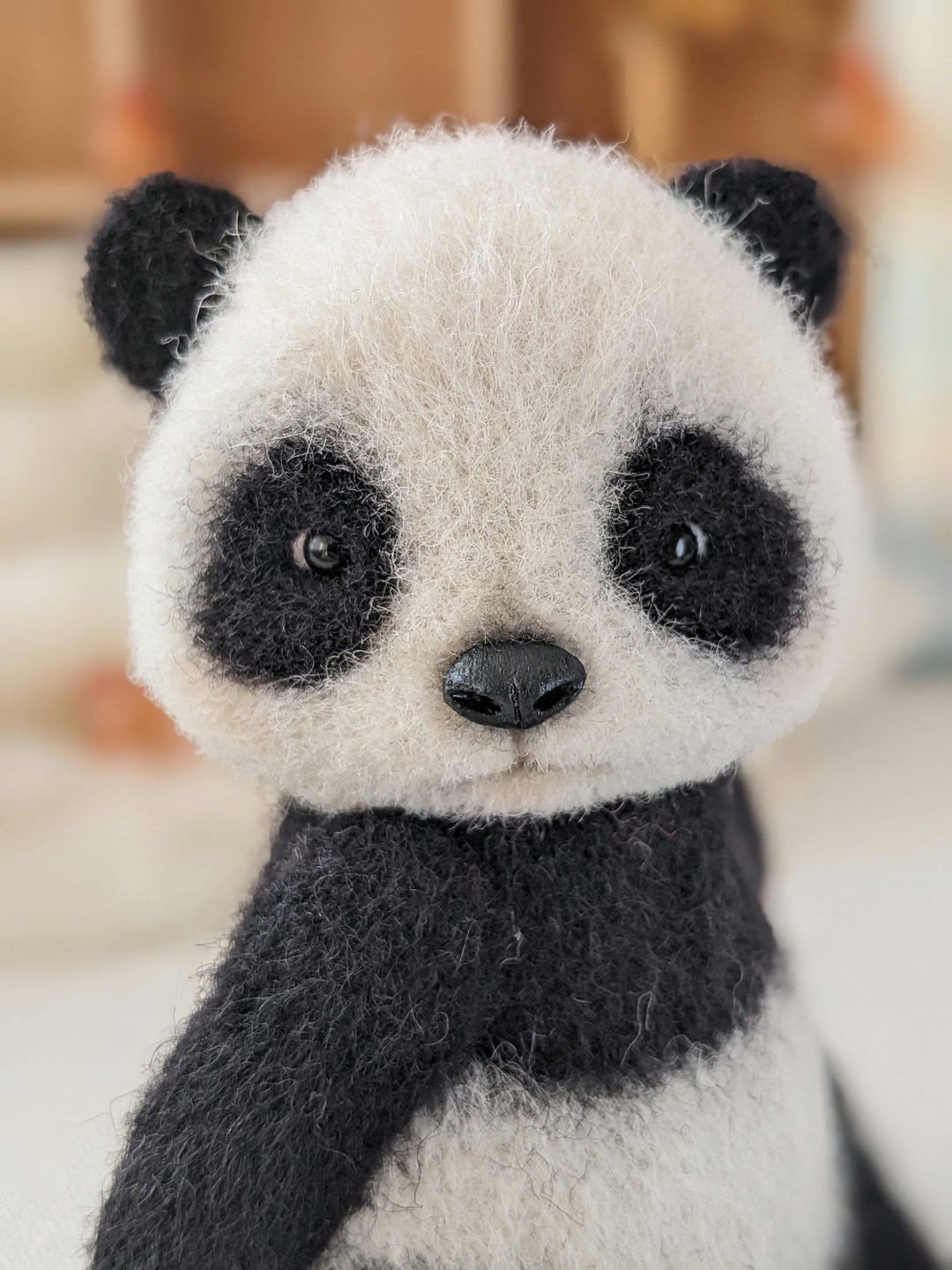 Needle Felted Panda Cub - Etsy