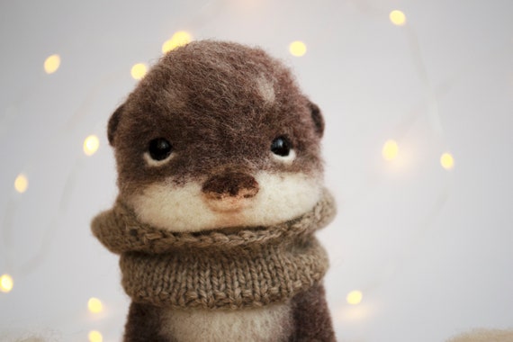 Needle Felted River Otter - Etsy