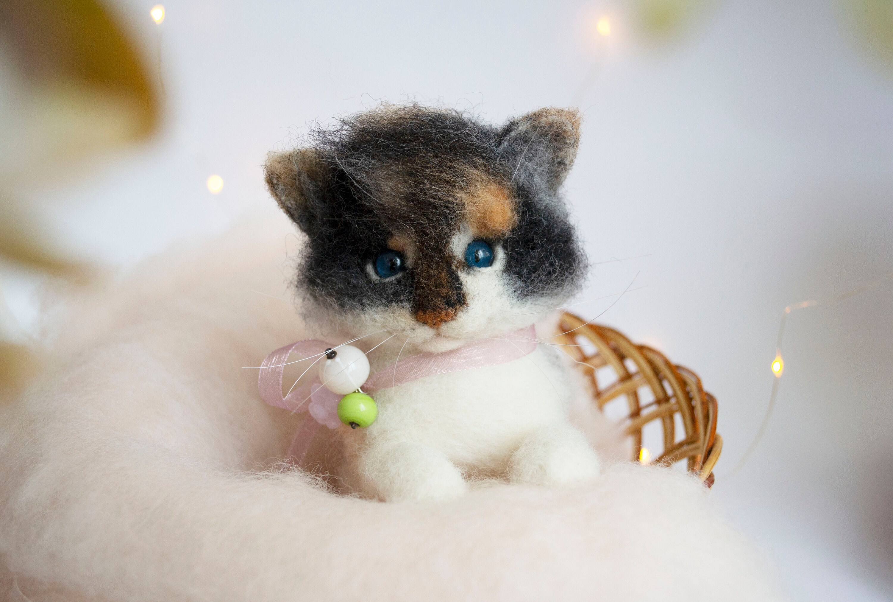 Realistic Calico Cat Needle Felted Cat - Etsy