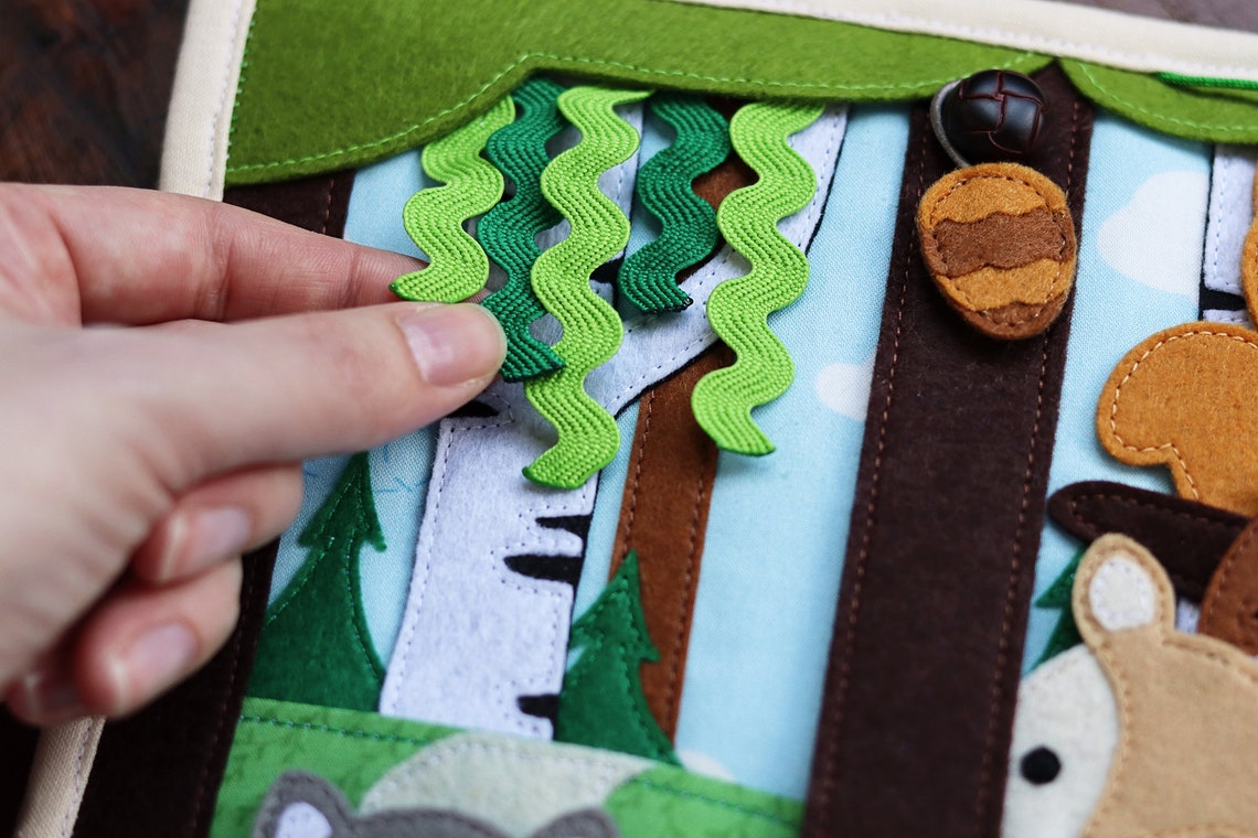 Forest Friends Quiet Book Page PATTERN & TUTORIAL - Etsy