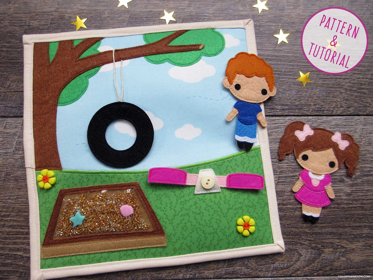 Playground Quiet Book Page - PATTERN & TUTORIAL - Etsy