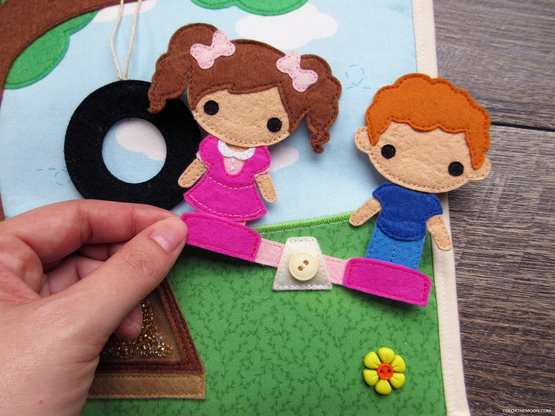 Playground Quiet Book Page - PATTERN & TUTORIAL - Etsy