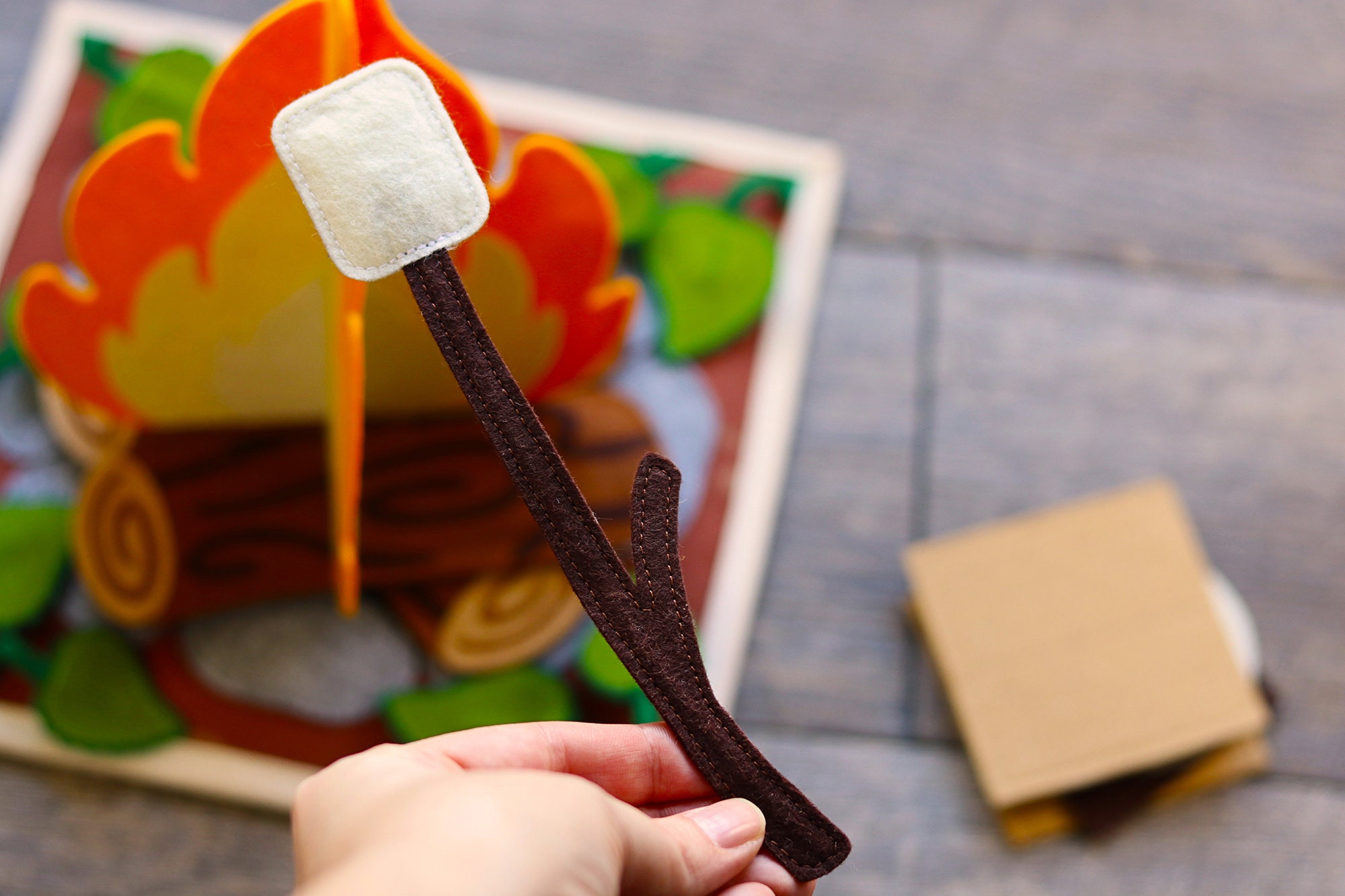 Campfire and S'mores Quiet Book Page - PATTERN & TUTORIAL - Etsy